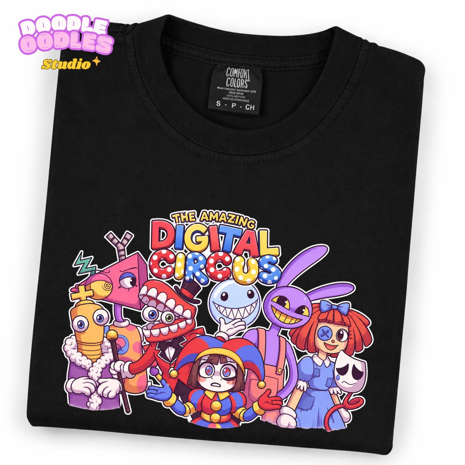 CLOTEX Circus Comfort Colors Shirt, TADC Characters Graphic Tee, White ...