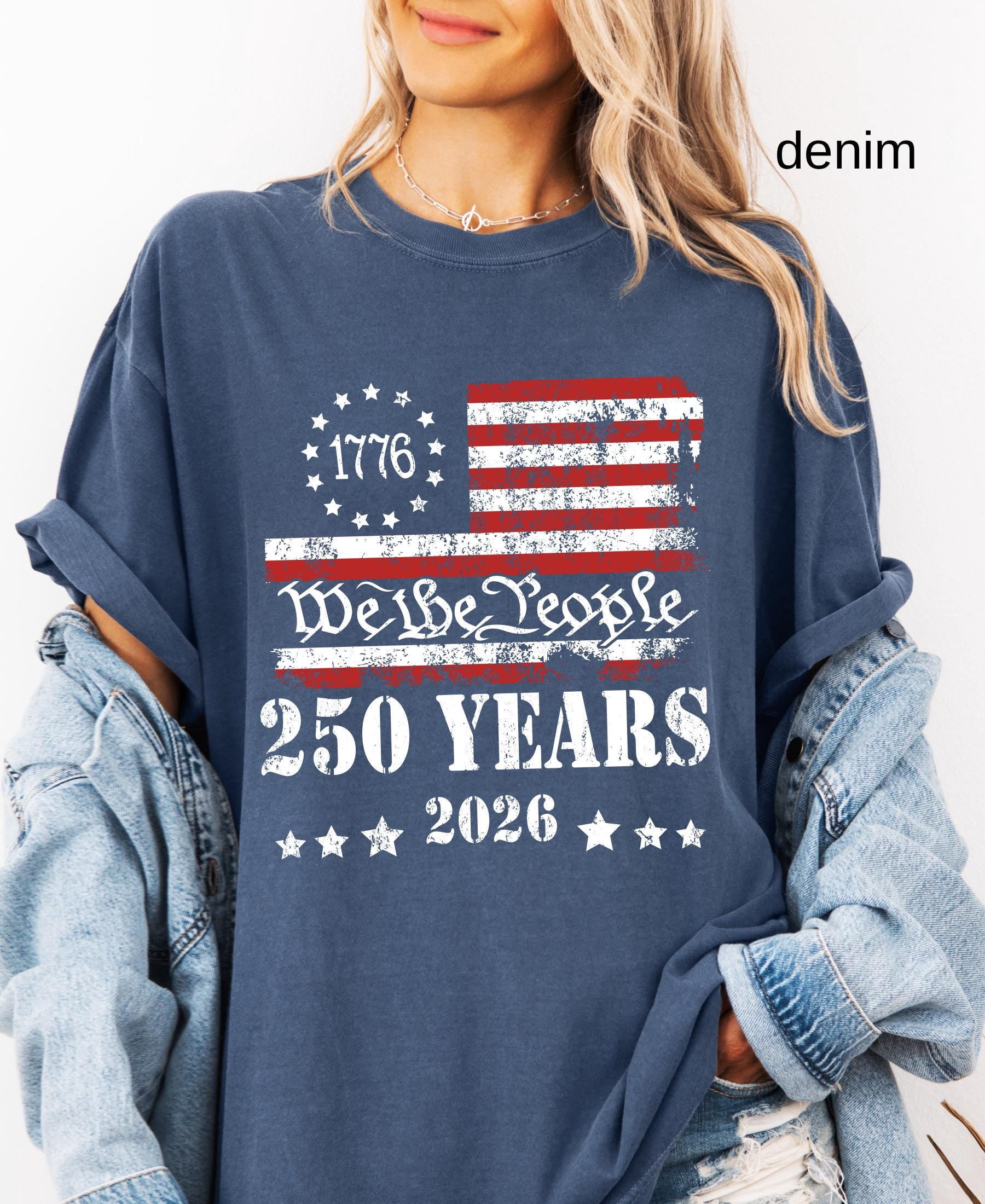CLOTEX Comfort Colors 250th America Anniversary Shirt: US 250 Years ...