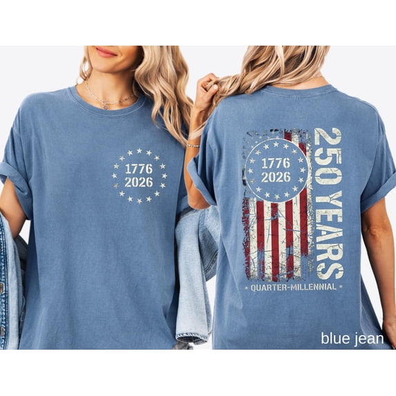 CLOTEX Comfort Colors© America 250 Anniversary Shirt, 1776–2026 USA T ...