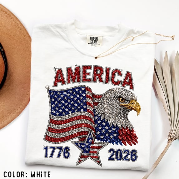 CLOTEX Comfort Colors America 250 Shirt for Women, 1776 2026 Patriotic ...