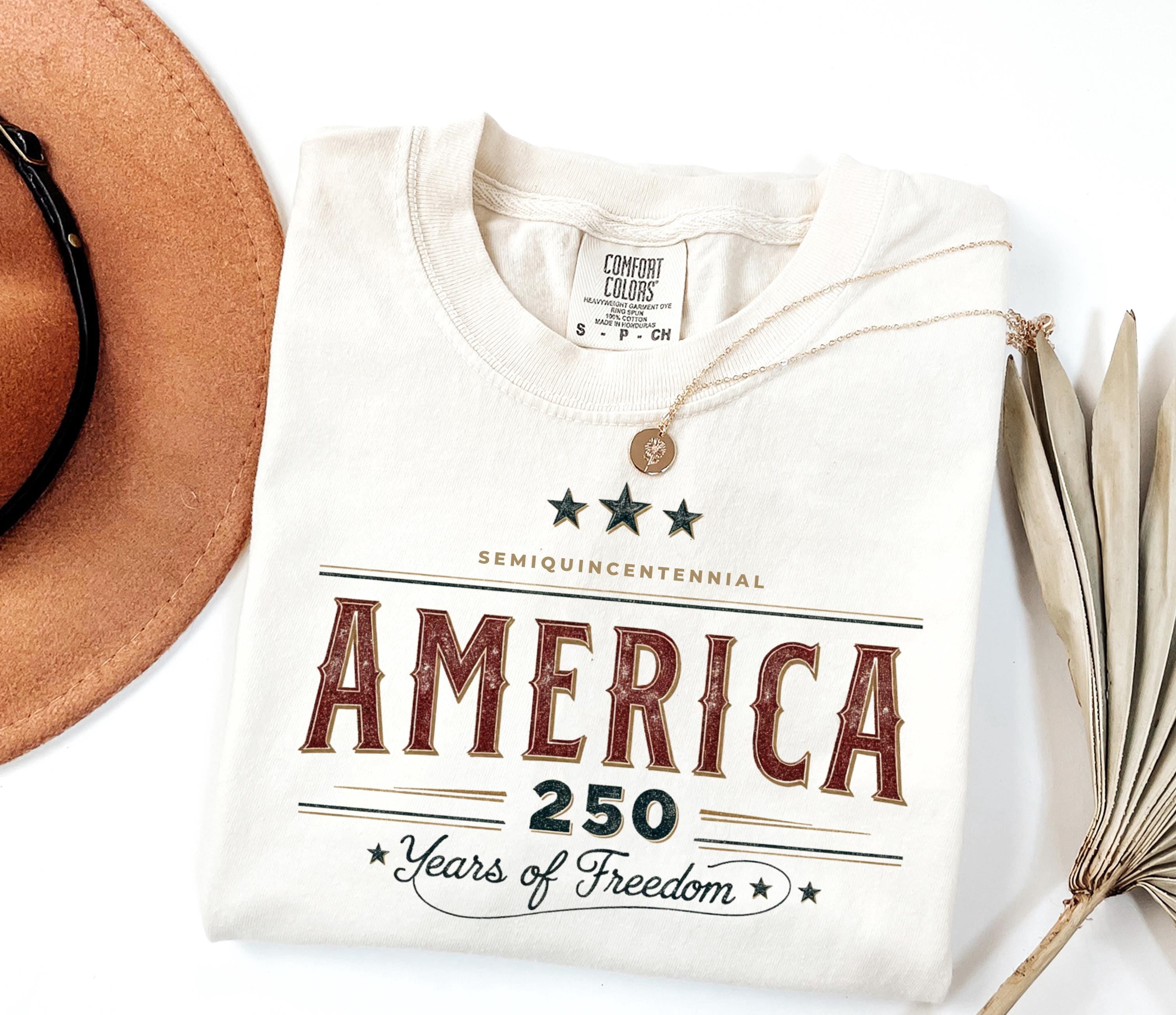 CLOTEX Comfort Colors America 250 Year Shirt, Retro 4th of July Tee ...