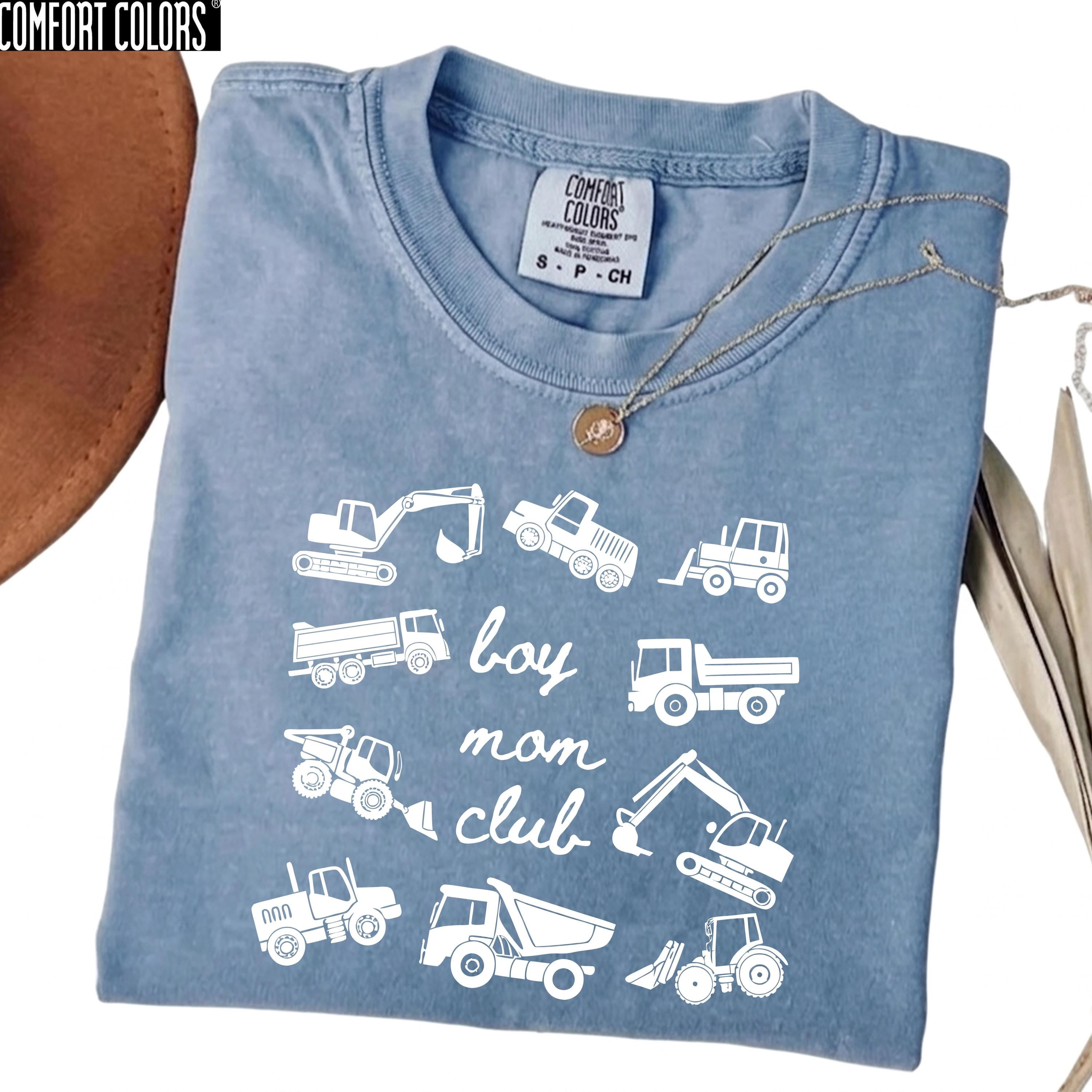 CLOTEX Comfort Colors Boy Mom Club T-Shirt, First Time Mother's Day ...