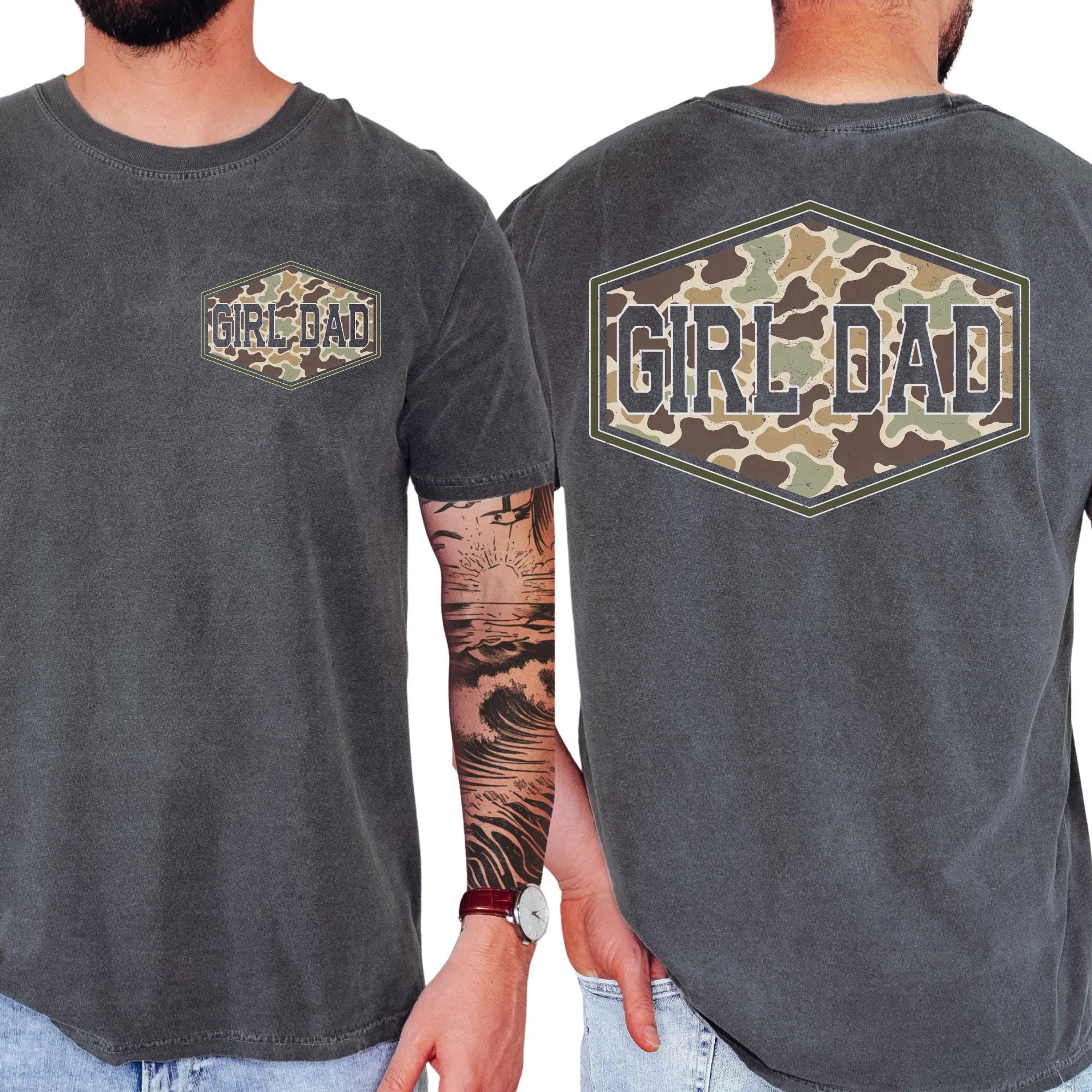 CLOTEX Comfort Colors® Camouflage Girl Dad Shirt Cool Dads Club Tee New ...