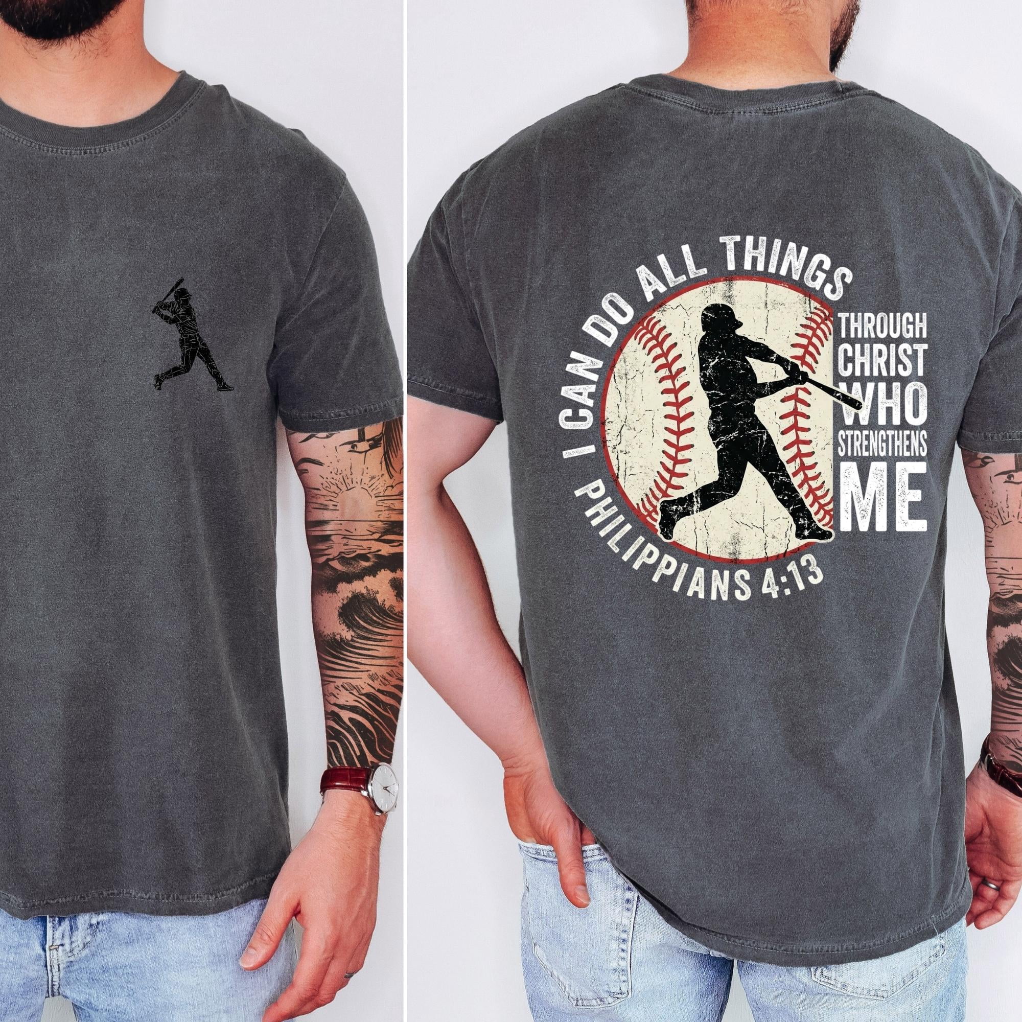 CLOTEX Comfort Colors® Christian Baseball Shirt, Philippians 4:13 ...