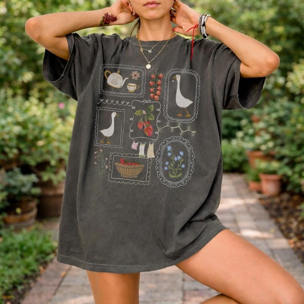 CLOTEX Comfort Colors Cottagecore Shirt, Goose Shirt, Gardening Shirt ...