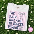 CLOTEX Comfort Colors® Eat Sleep Take Kids To Sports Repeat T-Shirt ...