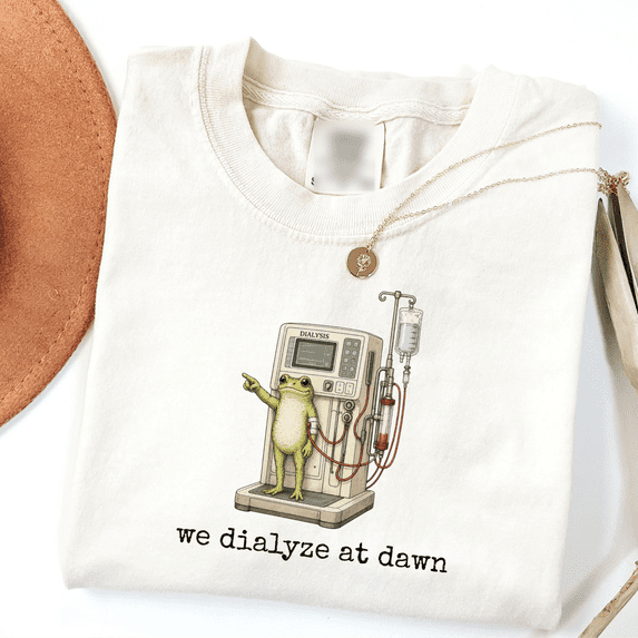 CLOTEX Comfort Colors Funny Dialysis Nurse Tshirt,Frog in Cowboy Hat ...