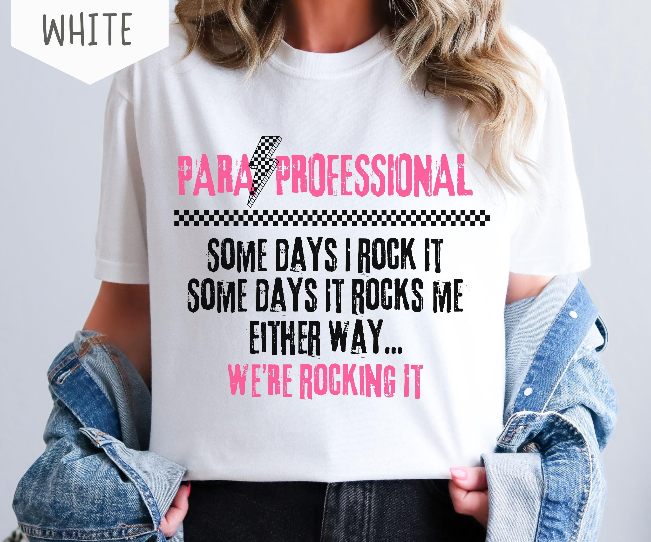 CLOTEX Comfort Colors Funny Paraprofessional Shirt, Teaching Assistant ...
