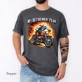 CLOTEX Comfort Colors®Funny Retirement Plan Biker T-Shirt - Motorcycle ...