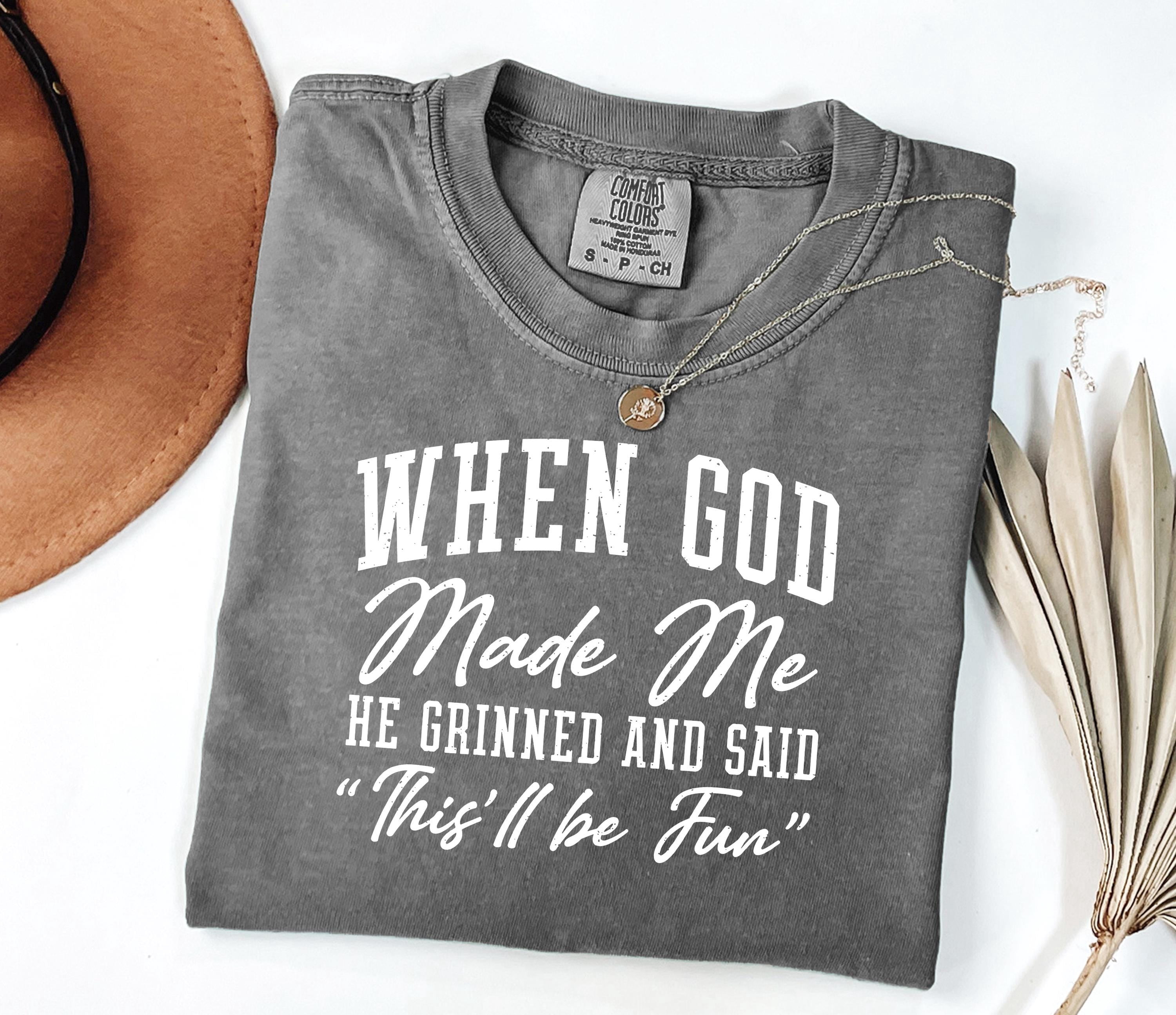 CLOTEX Comfort Colors Faith Shirt, Funny Religious Tee, Jesus Christian ...
