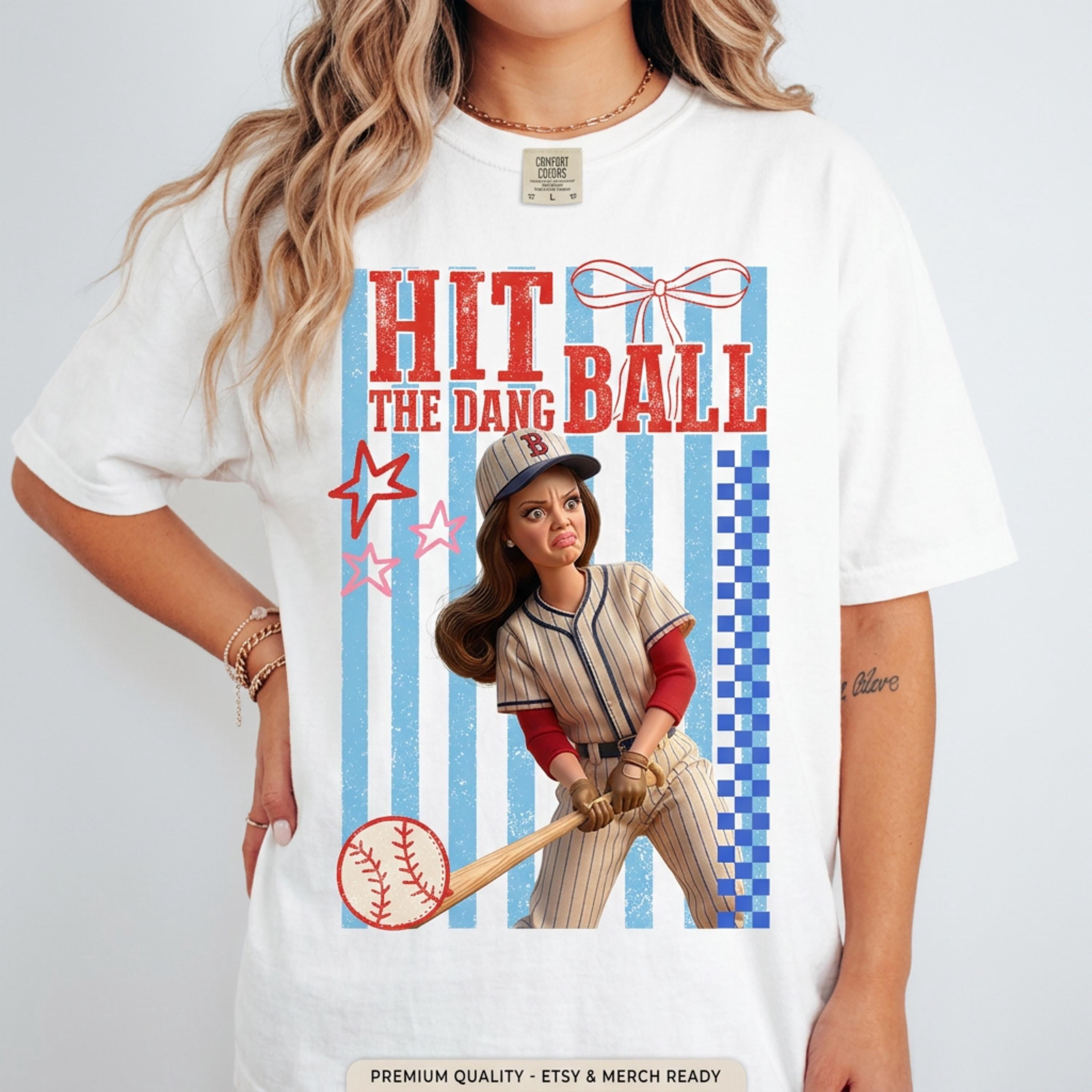 CLOTEX Comfort Colors® Hit The Dang Ball Baseball Mom Shirt, Game Day ...