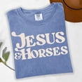 CLOTEX Comfort Colors Jesus and Horses Shirt Christian Equestrian Tee ...