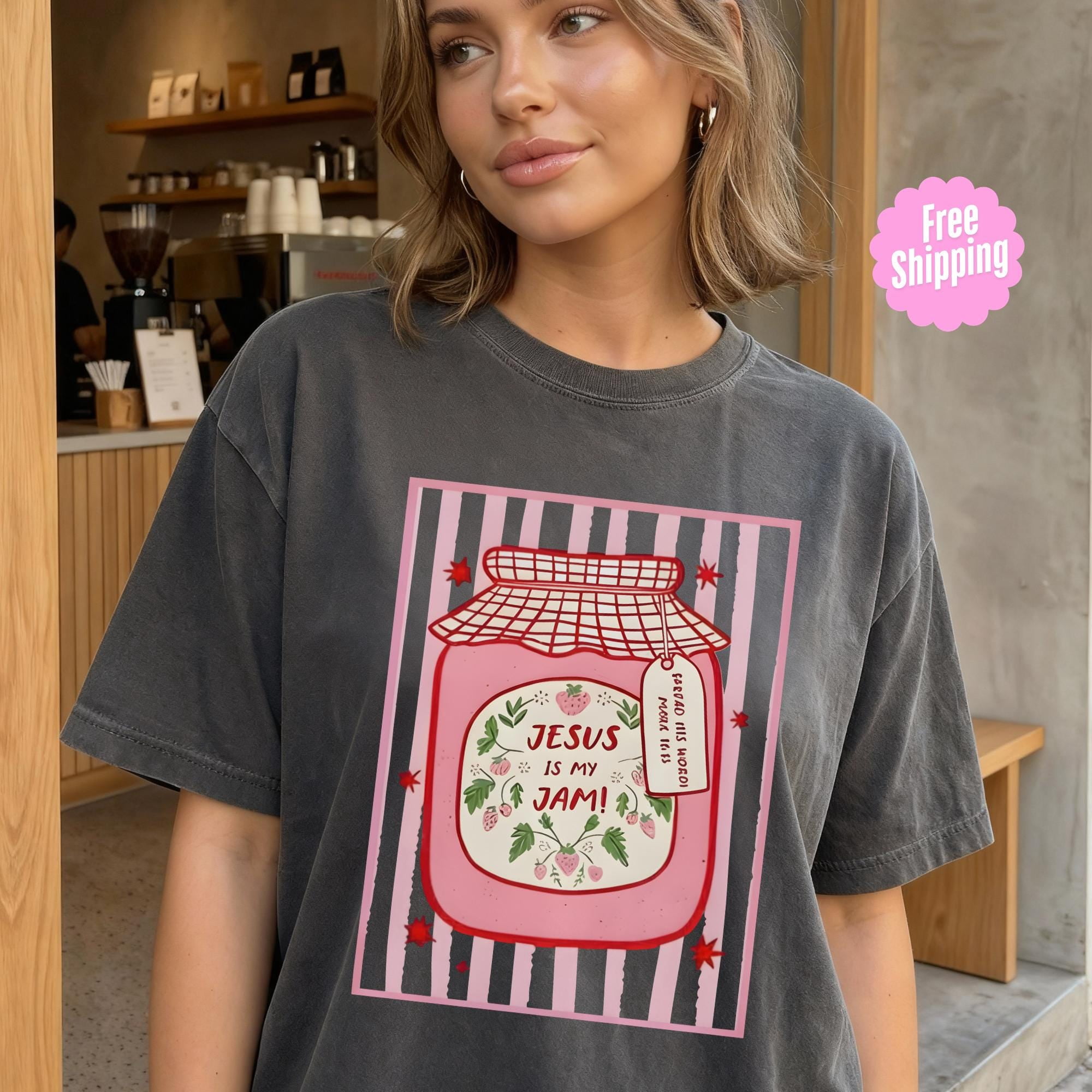 CLOTEX Comfort Colors® Jesus Is My Jam Shirt, Graphite L - Walmart.com