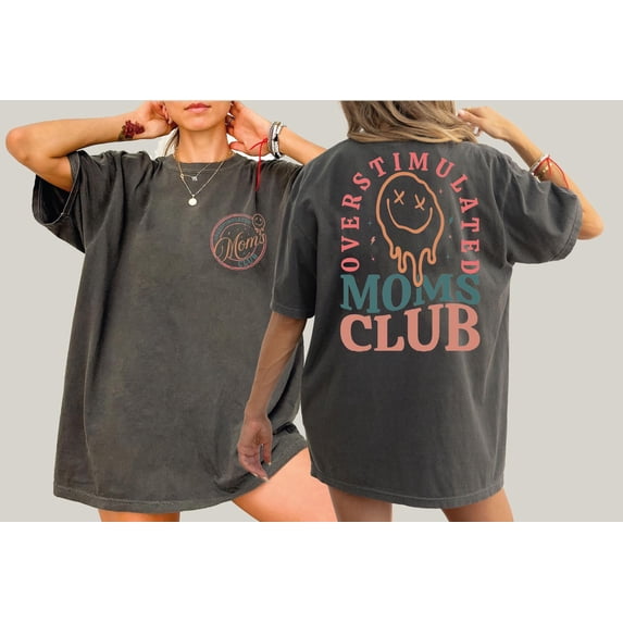 CLOTEX Comfort Colors Moms Club Shirt, Mama Birthday T-Shirt, Mom Shirt ...