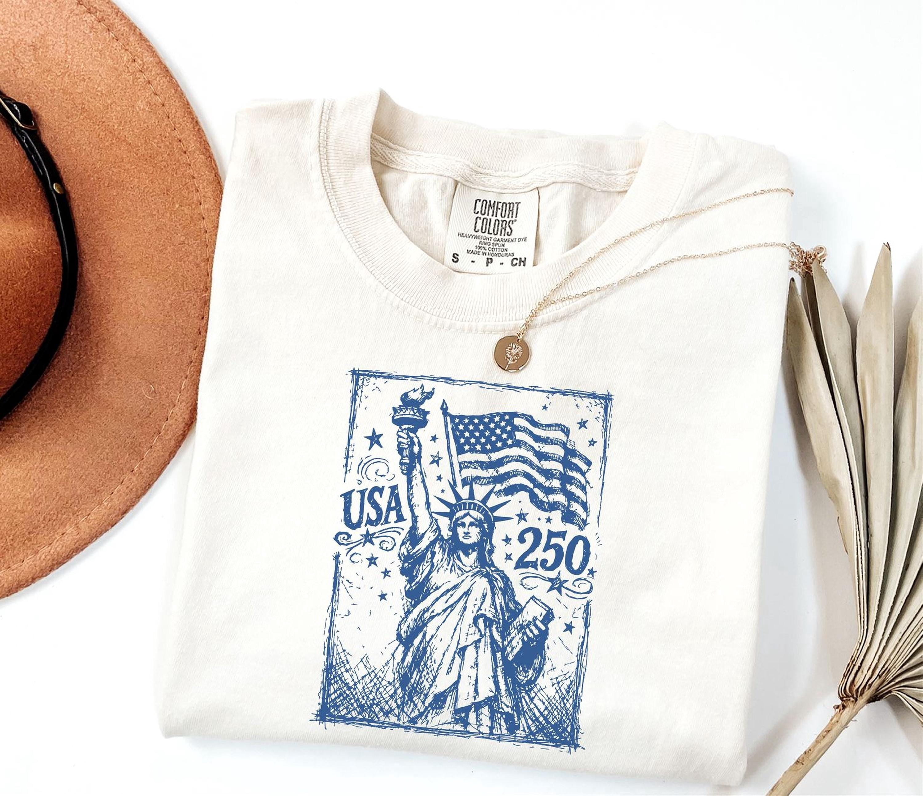 CLOTEX Comfort Colors® Retro 250 Years USA Shirt, 250th Anniversary ...