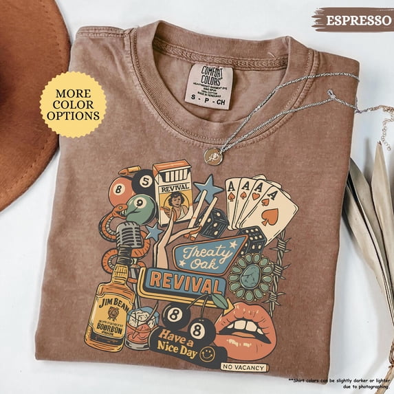 CLOTEX Comfort Colors® Treaty Oak Revival Shirt, Country Music Shirt ...