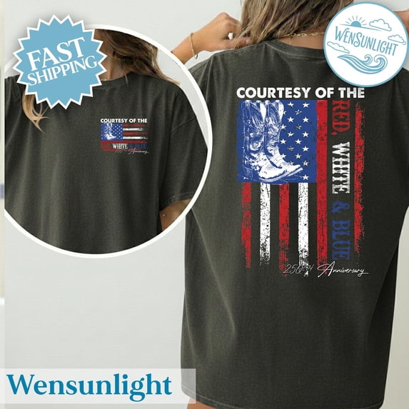 CLOTEX Courtesy Of Red White And Blue Shirt, Toby Keih Shirt, 250th ...