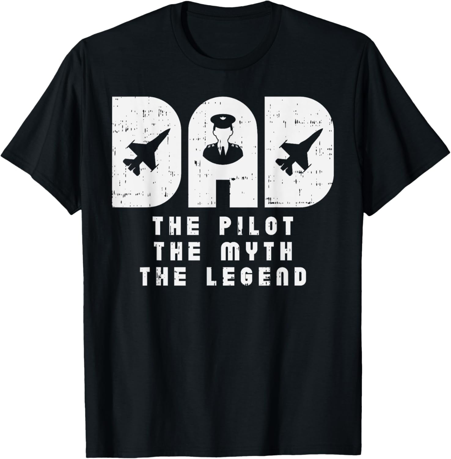 CLOTEX Dad The Pilot Myth Legend Aviation Captain Daddy Men Gift T ...
