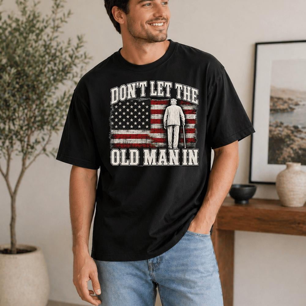 CLOTEX Don't Let The Old Man In T-Shirt, Vintage USA Flag Country Music ...