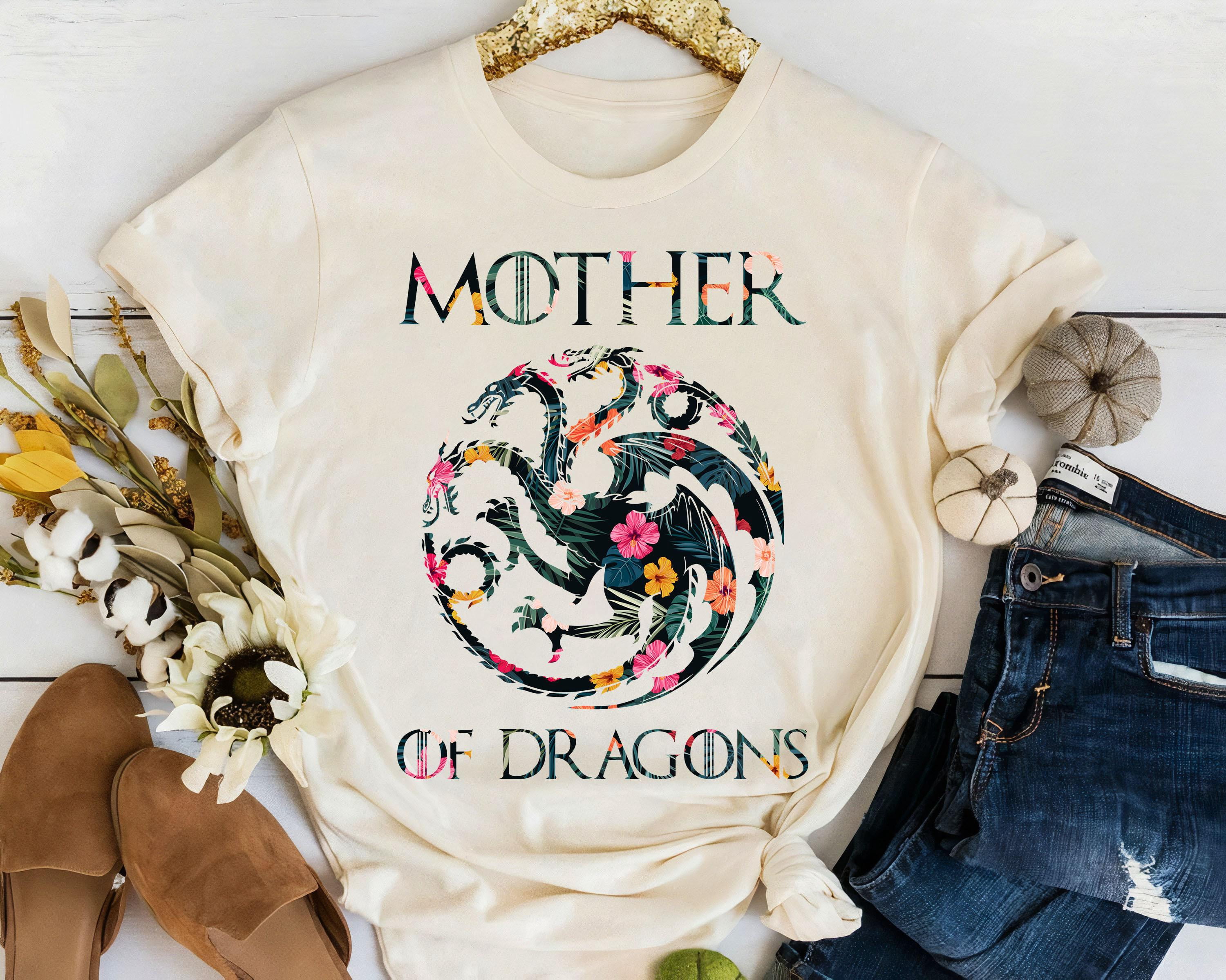 CLOTEX Dragon Family Matching Shirt for Mother's Day - Mom of Dragons ...