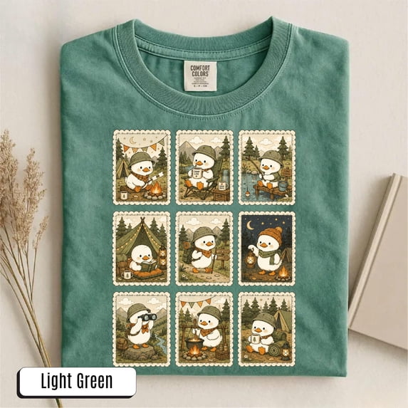 CLOTEX Duck Camping Shirt, Funny Camp Lover Tshirt, Duck Graphic Tee ...