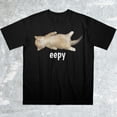 CLOTEX Eepy Cat Sleepy Cat Humor Meme Graphic T-Shirt, Sand L - Walmart.com