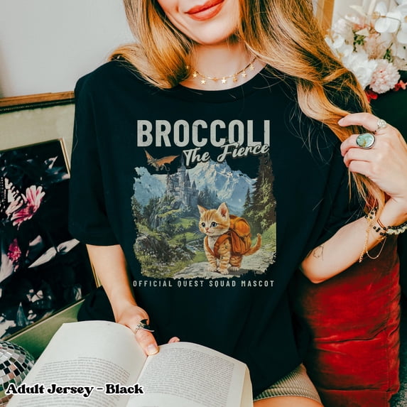 CLOTEX Fierce Broccoli T-Shirt, Sworn Protector of Quest Squad, Fantasy ...