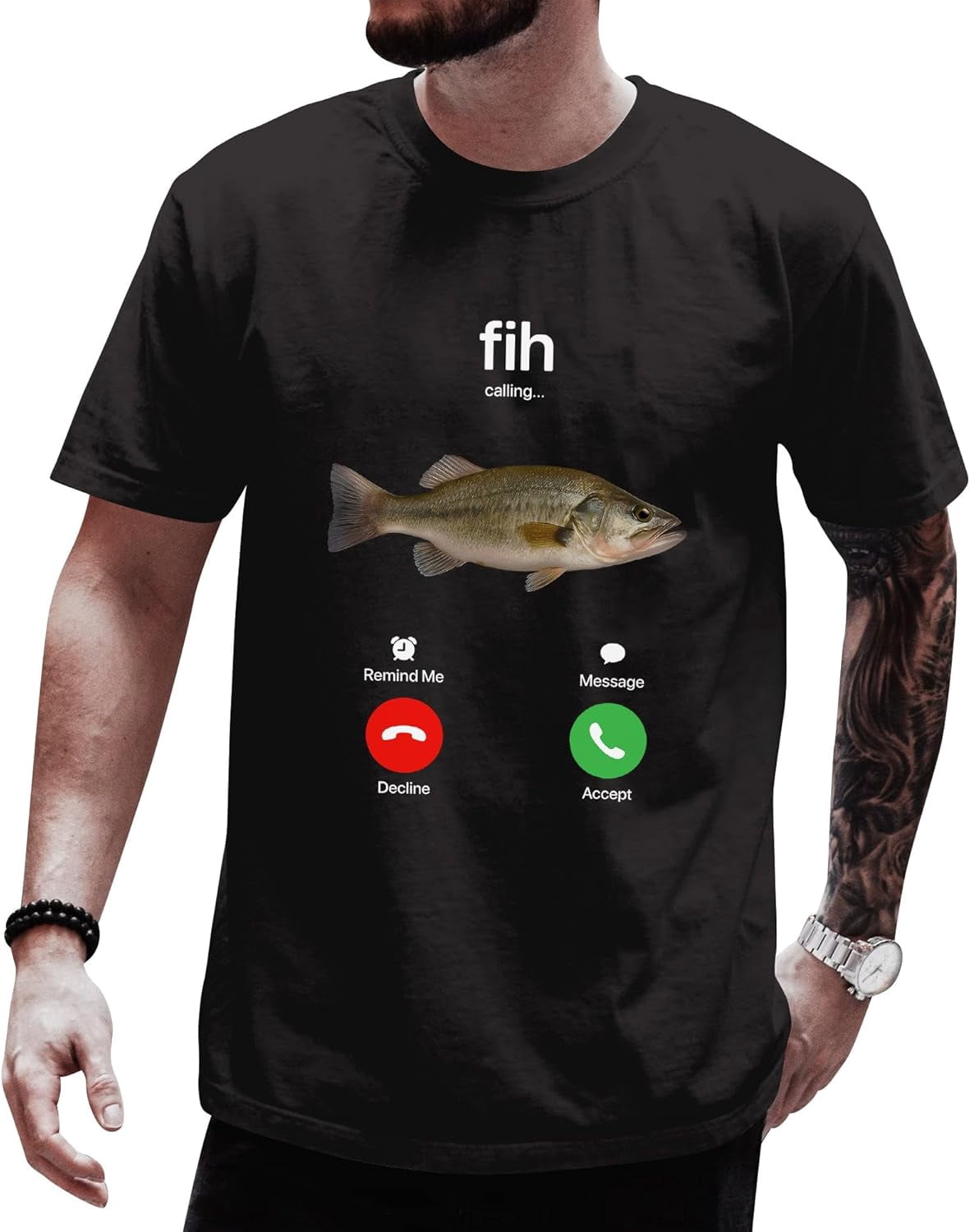 CLOTEX Fih Fishing Shirt - Funny Fish is Calling Shirts - Fish Calling ...