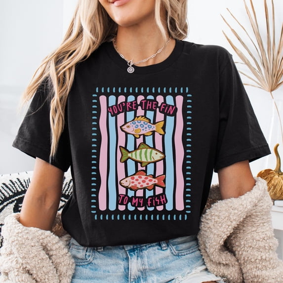 CLOTEX Fish Shirt Funny Spring Animal Shirt Beach Vibes Nautical Tee ...