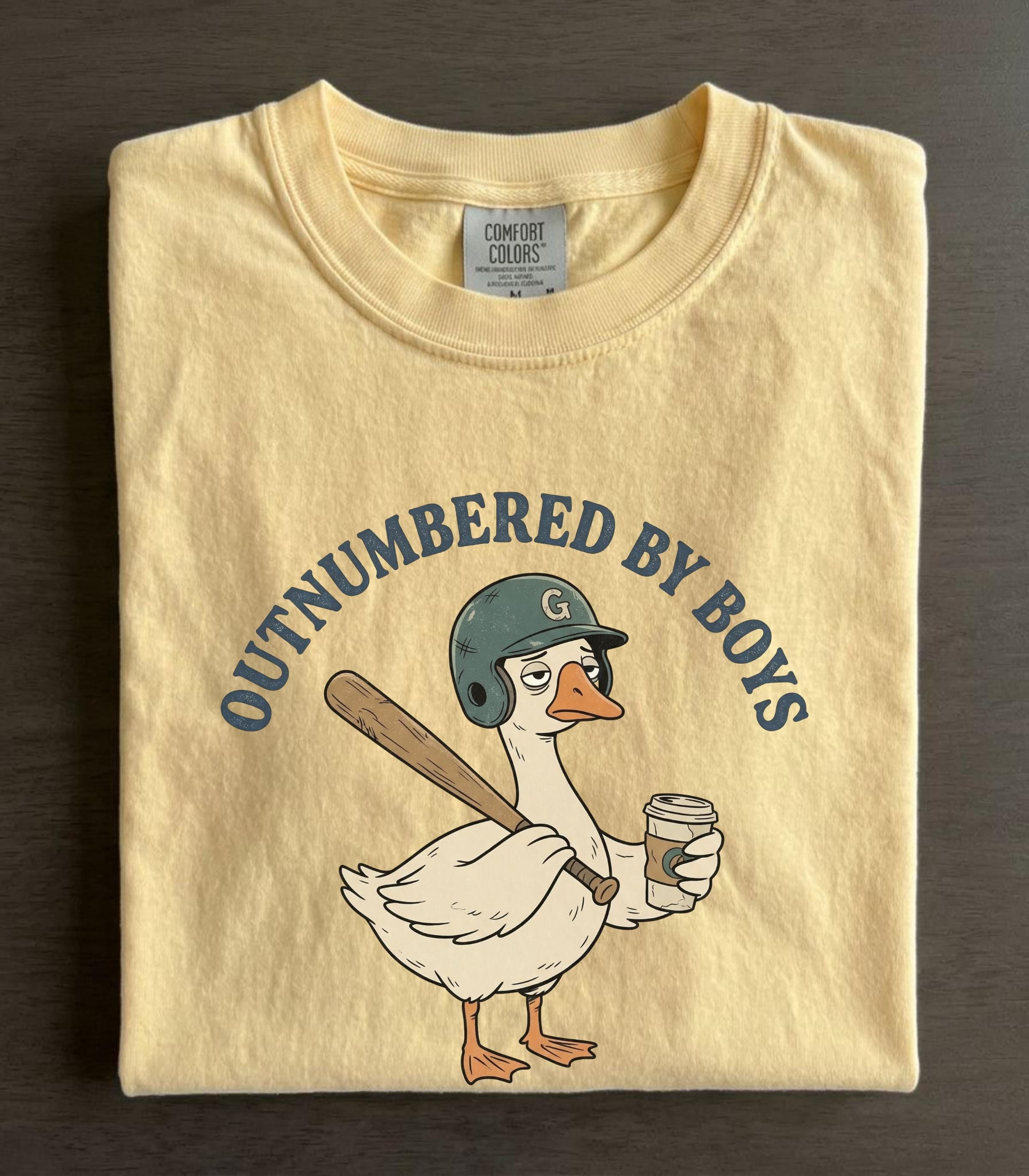 CLOTEX Funny Boy Mom Shirt, Outnumbered By Boys Tee, Baseball Mom Goose ...