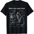 CLOTEX Funny Cat Physics Humor Design T-Shirt, White 3XL - Walmart.com