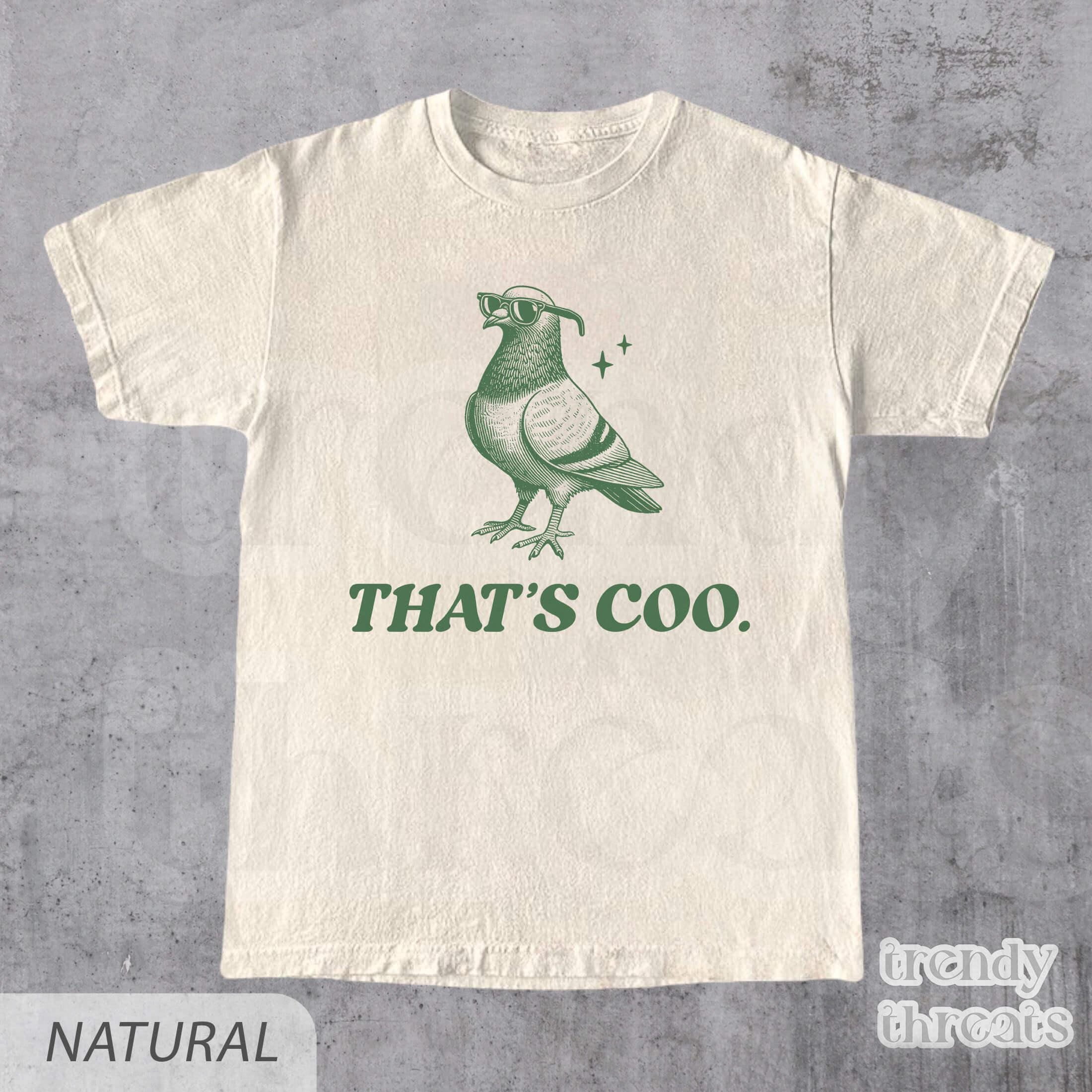 CLOTEX Funny Pigeon Retro Graphic T-Shirt, Cool Pigeon Shirt, Pigeon ...