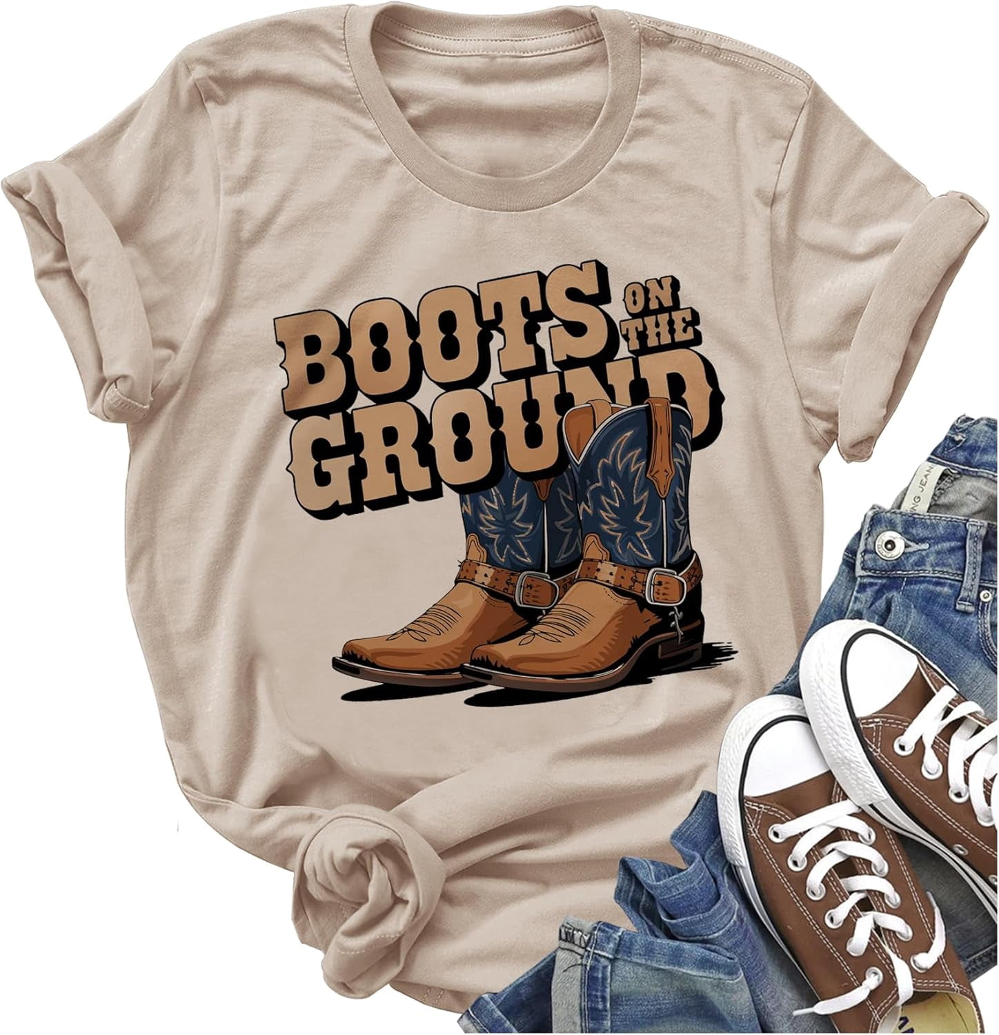 CLOTEX Funny Western T-Shirt for Women, Cowboy Take Me Away, Vintage ...