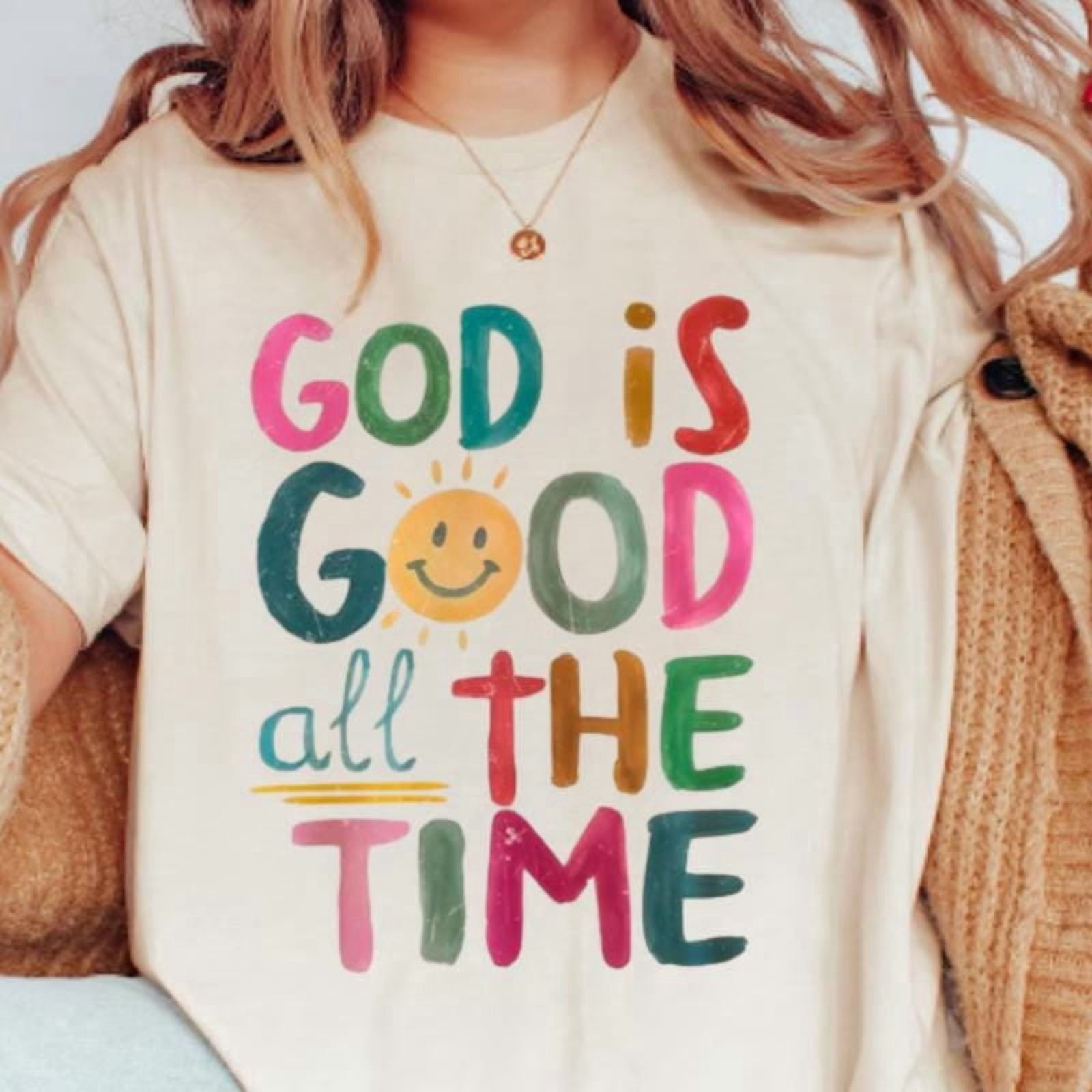CLOTEX God is Good All The Time Shirt, God Lover Shirt, Preppy ...