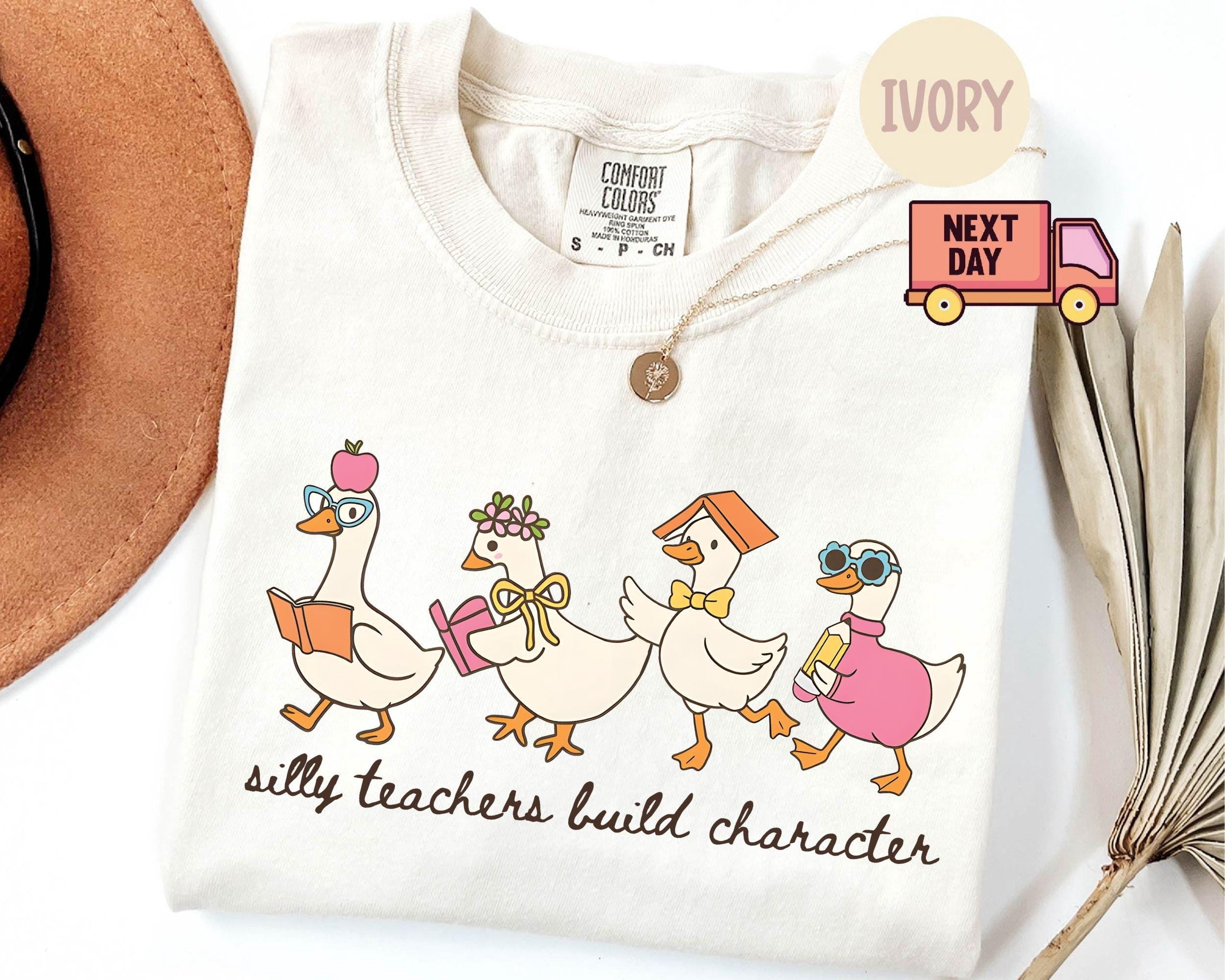CLOTEX Goose Teacher T-Shirt, Teacher Tee, Back to School Shirt ...