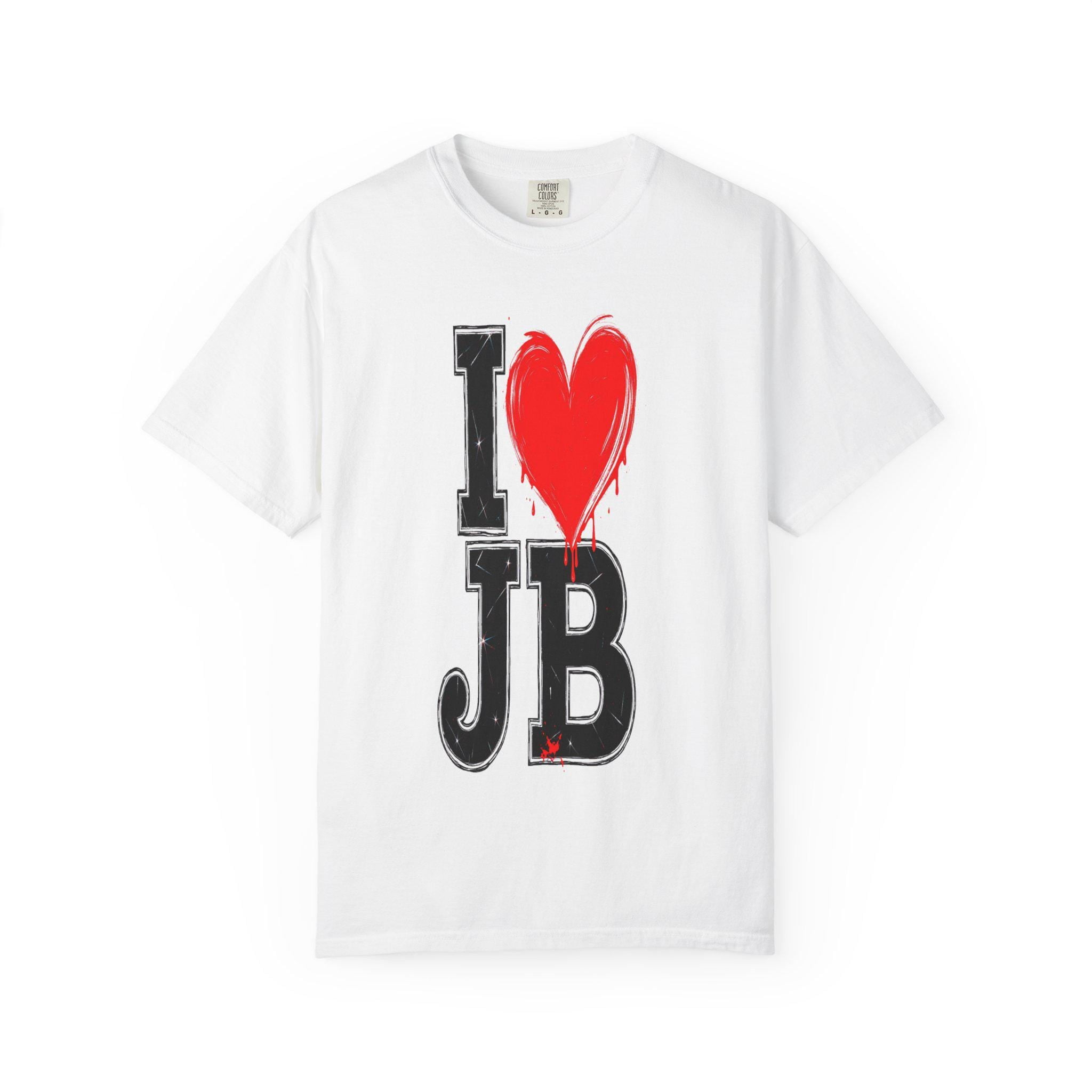 CLOTEX I Heart JB T-Shirt, I Love JB Tee, Initials Graphic Shirt, Cute ...