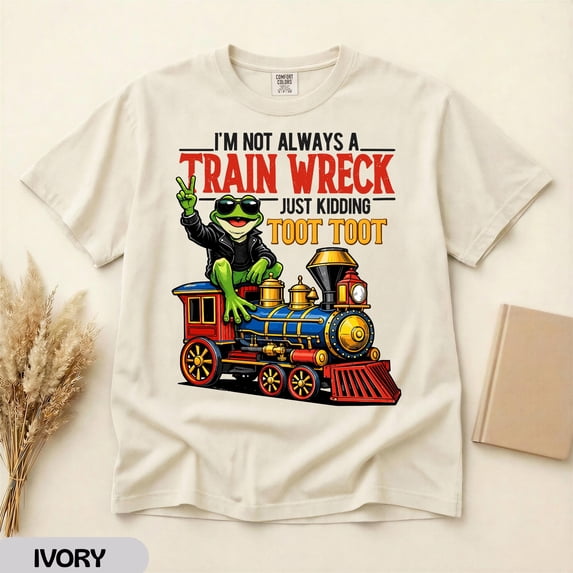 CLOTEX I'm Not Always A Train Wreck Just Kidding Toot Toot Retro T ...