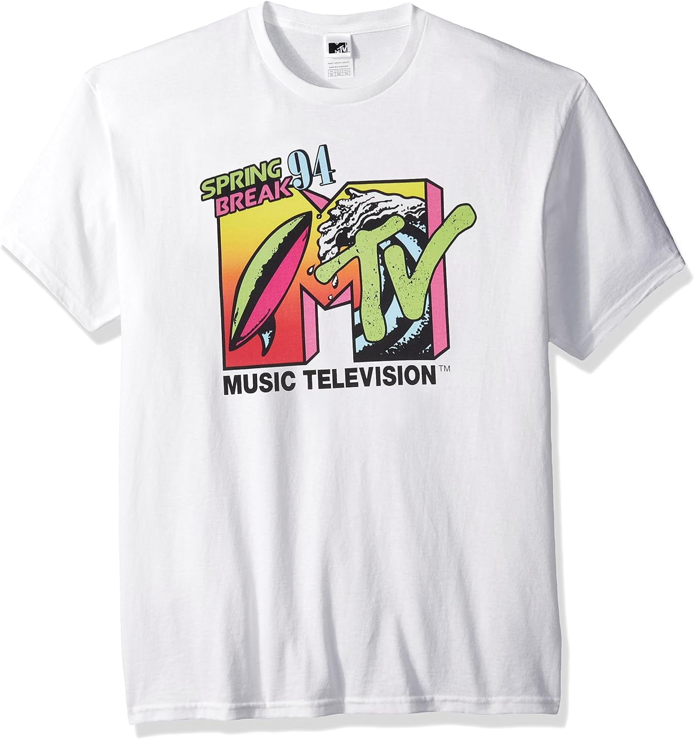 CLOTEX MTV Men's Springbreak 94 Logo T-Shirt, White 2XL - Walmart.com