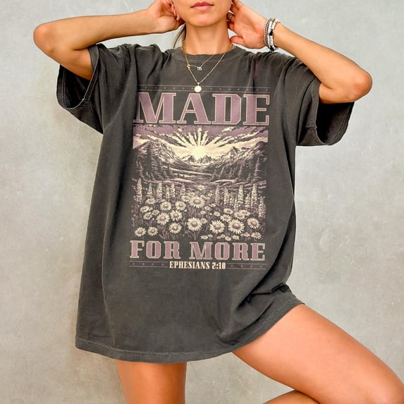 CLOTEX Made For More Christian Shirt, Retro Christianity Comfort Colors ...
