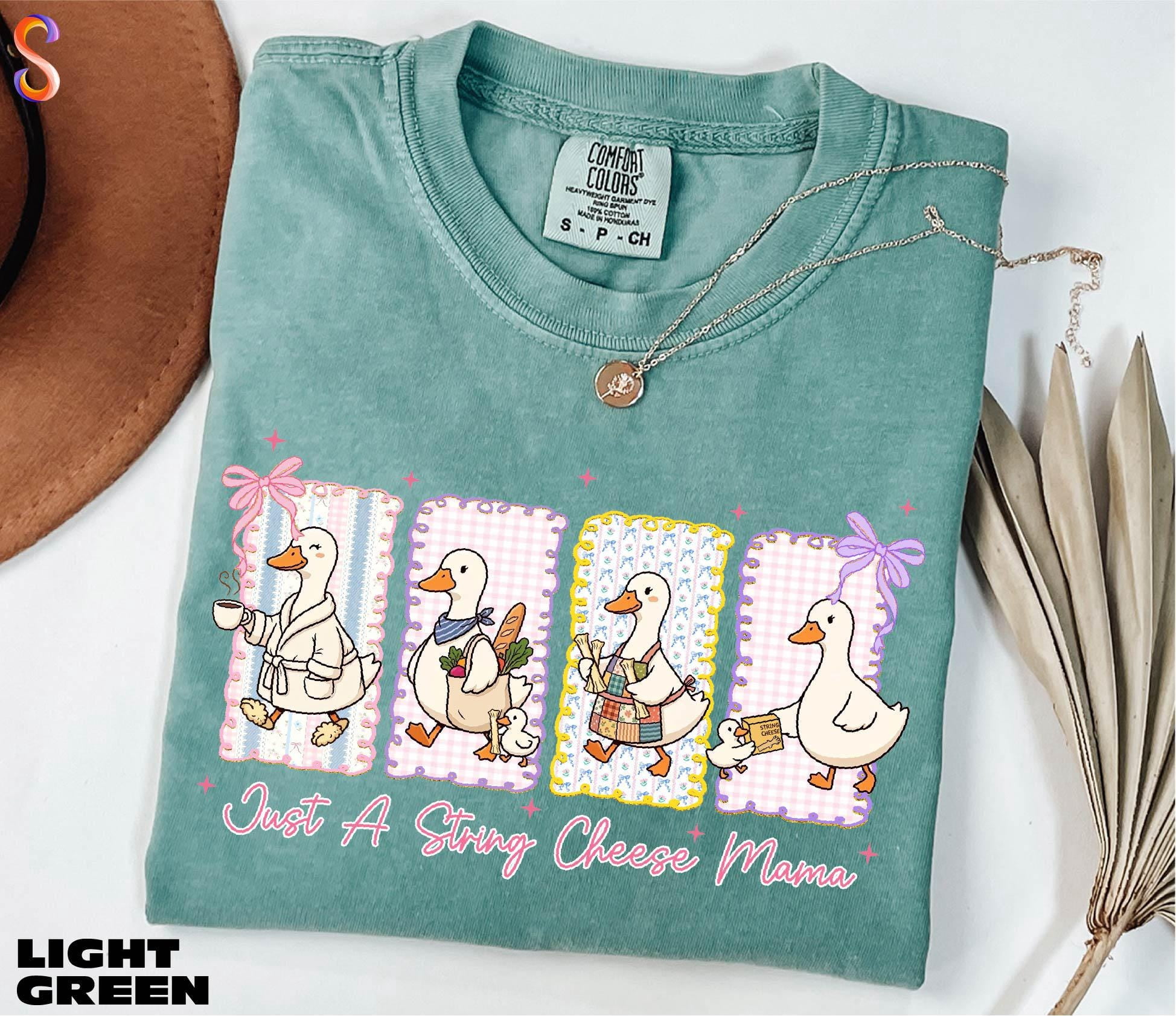 CLOTEX Mama Goose Shirt, Funny String Cheese Tee, Mother's Day Gift ...