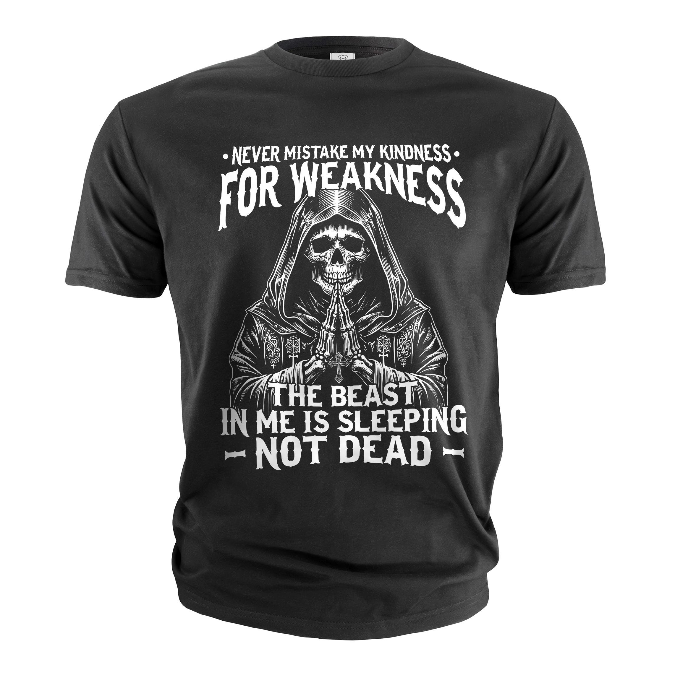 CLOTEX Men's Never Mistake My Kindness Shirt Inspiraitonal Motivational ...