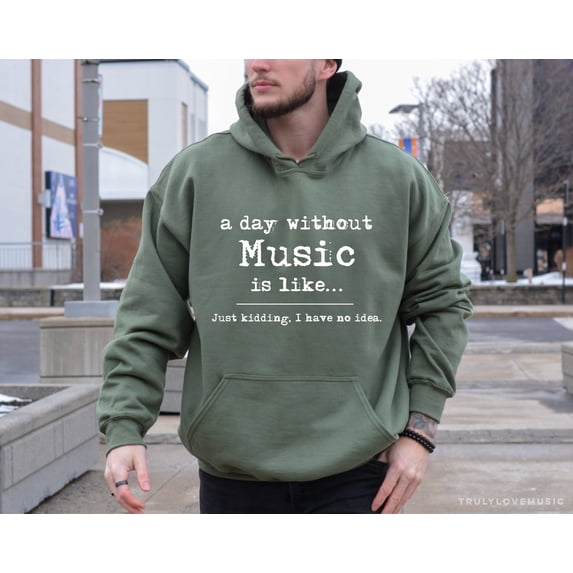 CLOTEX Music Hoodie Funny Music Sweatshirt Sweater - Musician Gift For ...