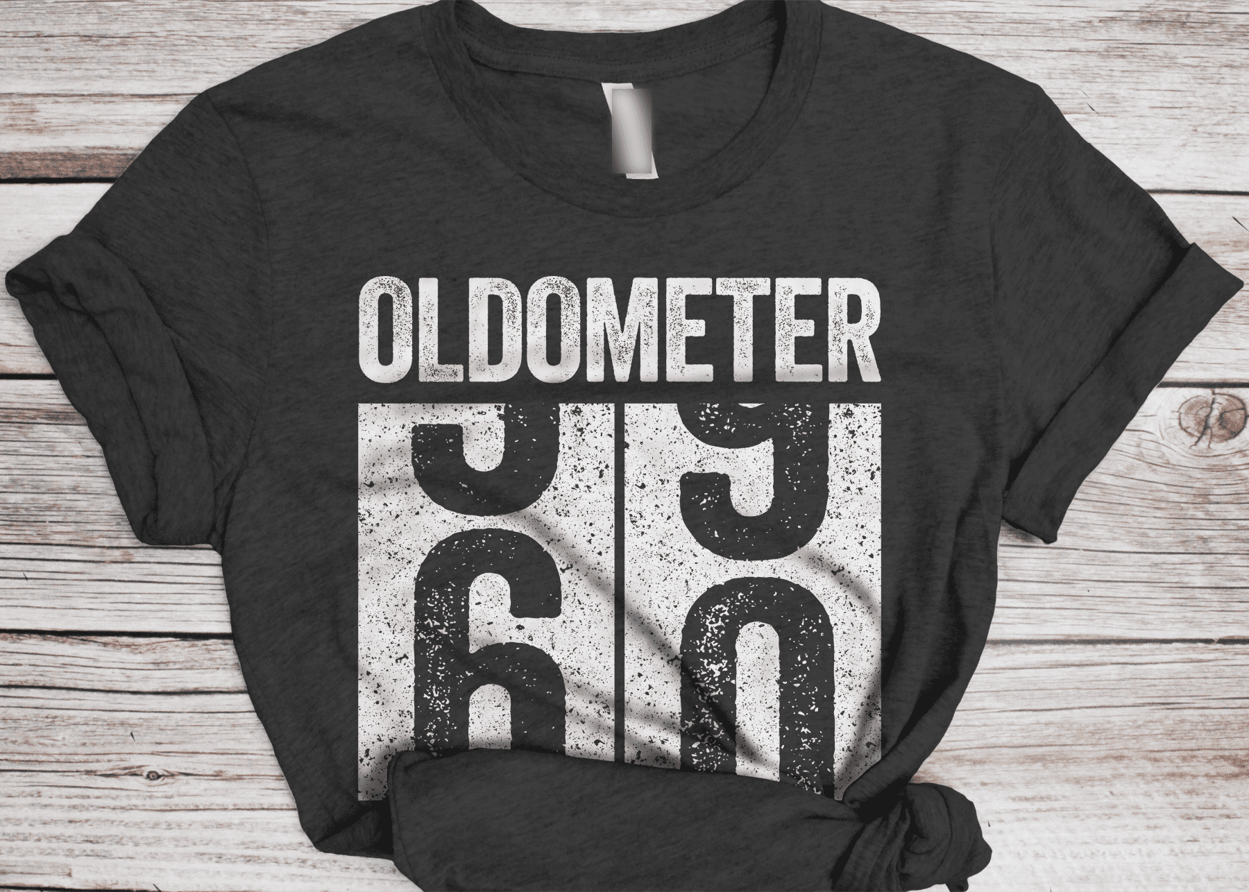 CLOTEX Oldometer 60 T-Shirt, Unisex Funny 60th Birthday Shirt, Born in ...