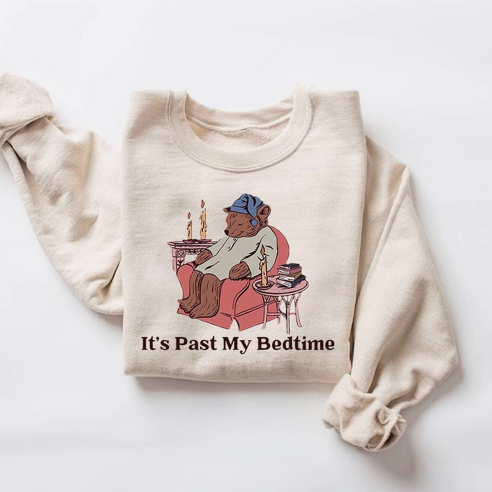 CLOTEX It's Past My Bedtime Shirt, Funny Sleppy Bear Sweater, Funny ...