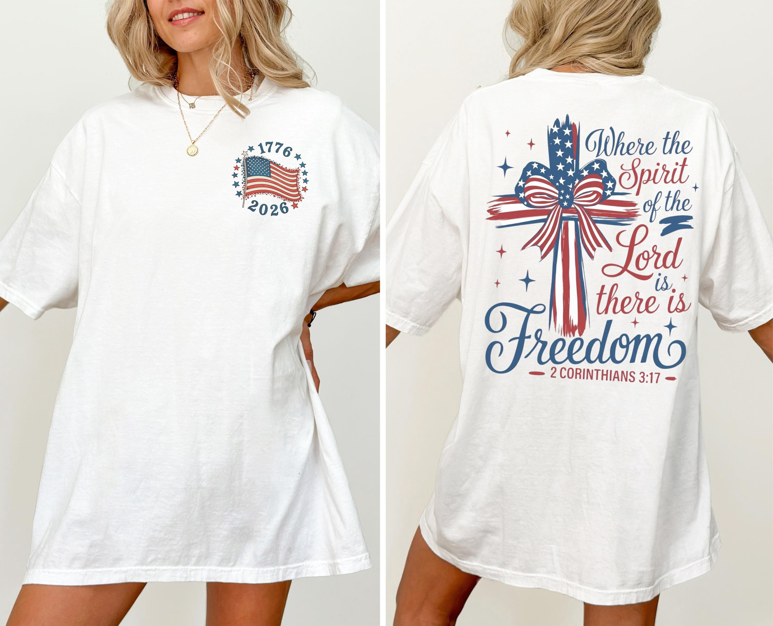 CLOTEX Patriotic Christian Comfort Colors Shirt, 250th Anniversary USA ...
