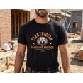 CLOTEX Powering America T-Shirt Eagle Logo USA Gift, Ash Grey XL ...