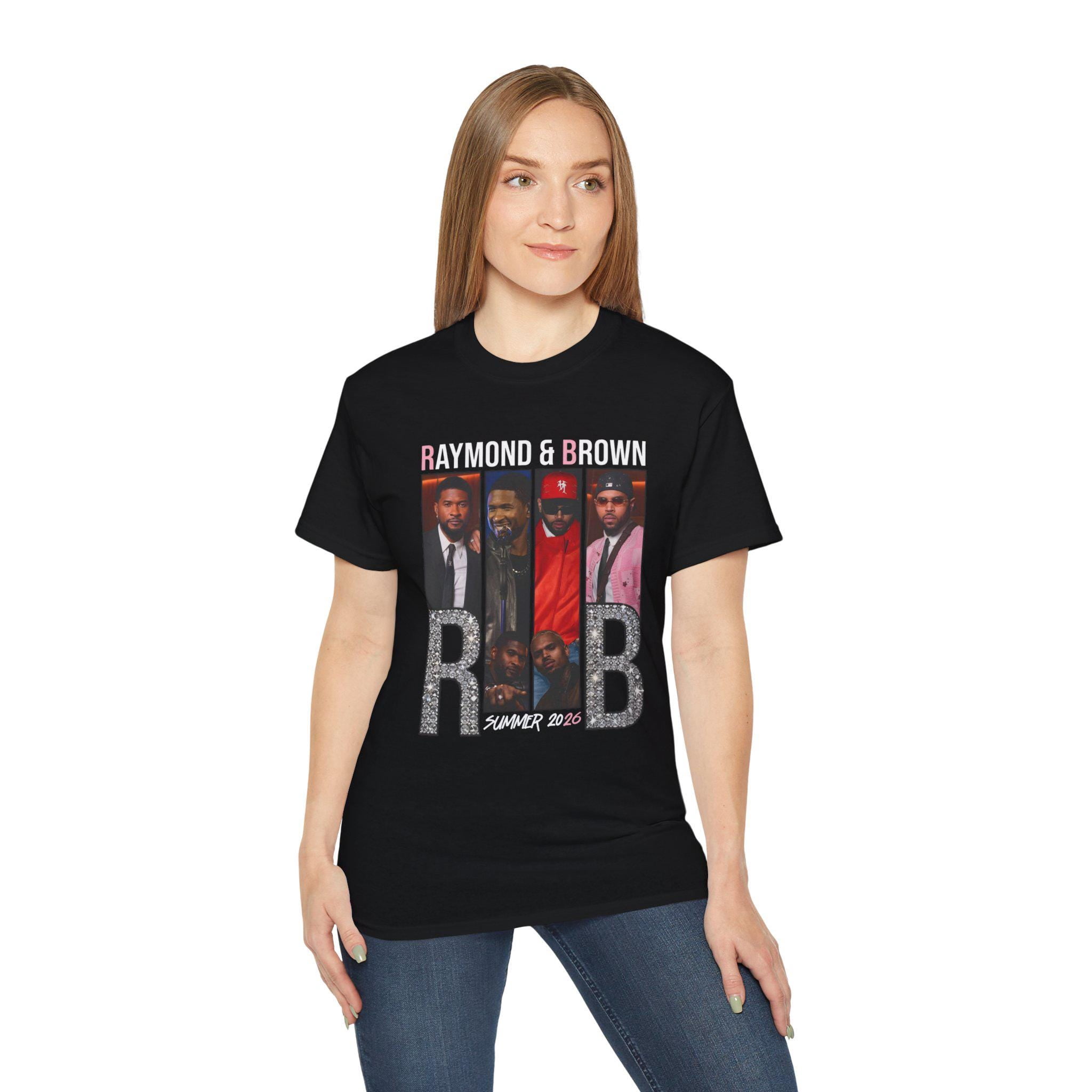 CLOTEX Raymond & Brown Portrait Collage Tee | R B Graphic T-Shirt, Navy ...