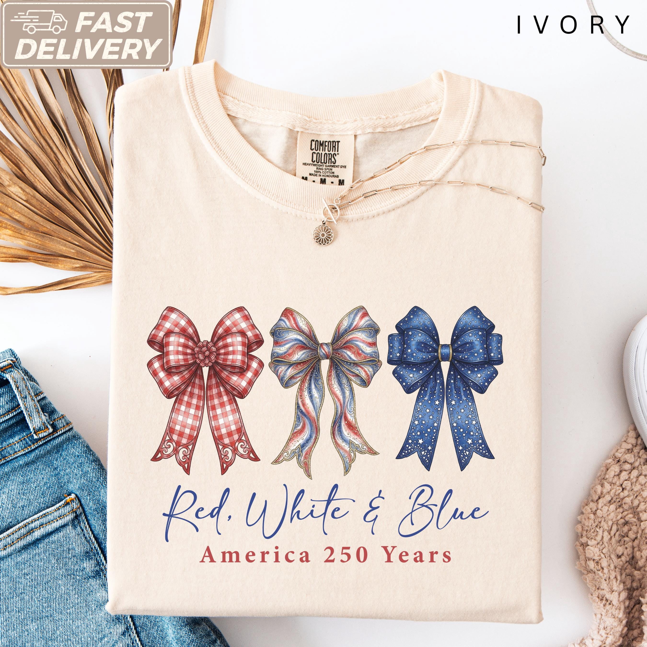 CLOTEX Red White & Blue 250 Anniversary Shirt, America 1776-2026 ...