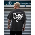 CLOTEX Religious Praise The Lord Bible Verse Shirt Oversized Graphic ...