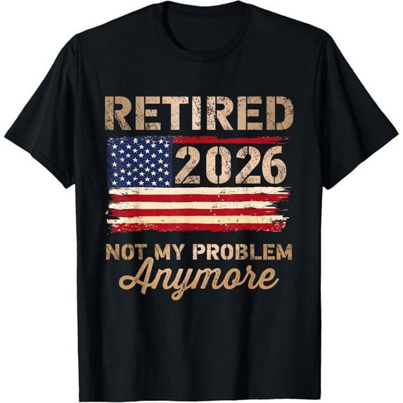 CLOTEX Retired 2026 US Flag Graphic T-Shirt, Navy 3XL - Walmart.com